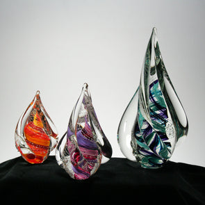 Kevin Fulton Glass Memorials - Cremation Ashes Encased in Glass