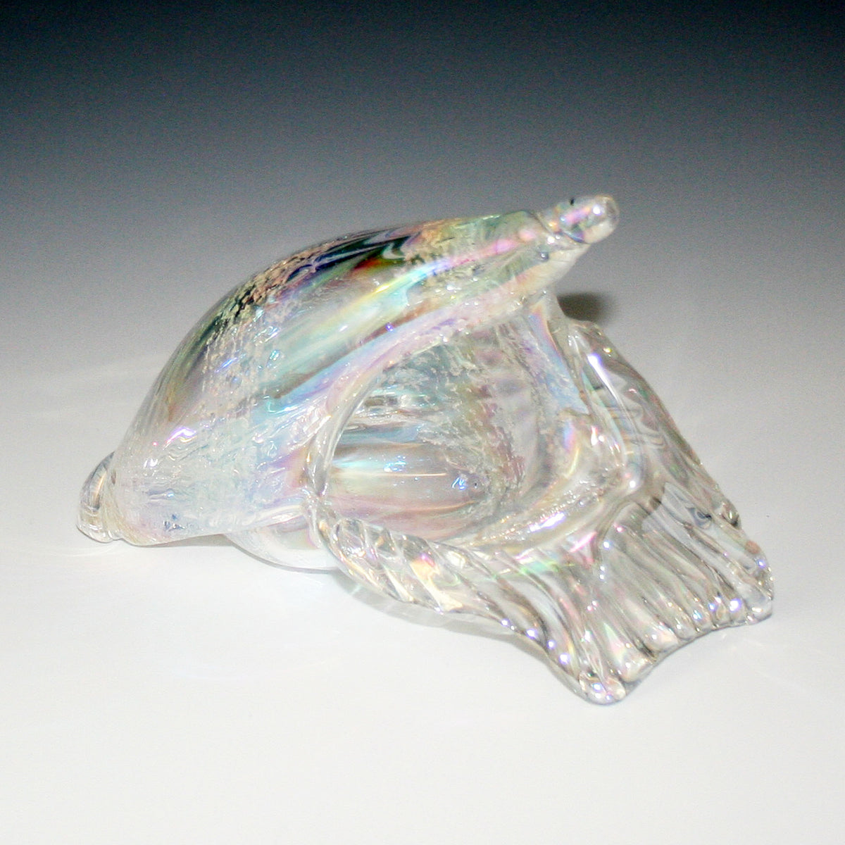 Memorial Glass Sea Shell Sculpture - Kevin Fulton Glass Memorials
