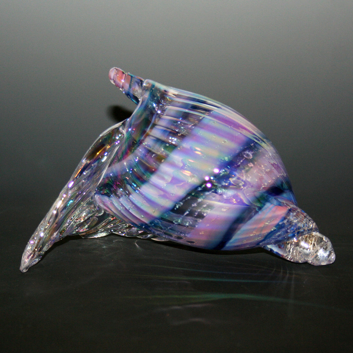 Memorial Glass Sea Shell Sculpture - Kevin Fulton Glass Memorials